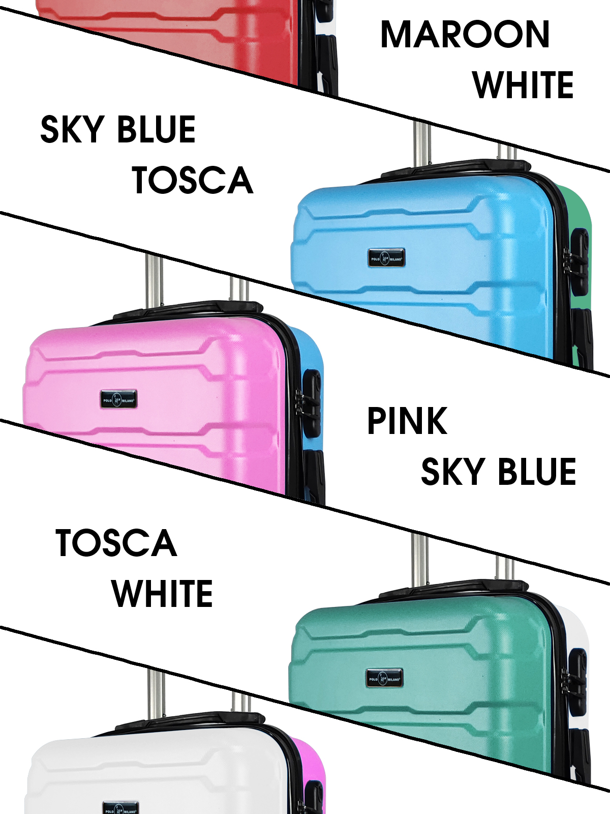 Koper Hardcase Custom Color 20 inch ABS Polo Milano :: Polomilano